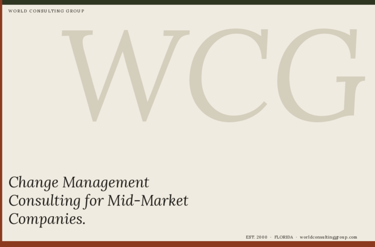 Change Management Consulting for Mid-Market Companies
