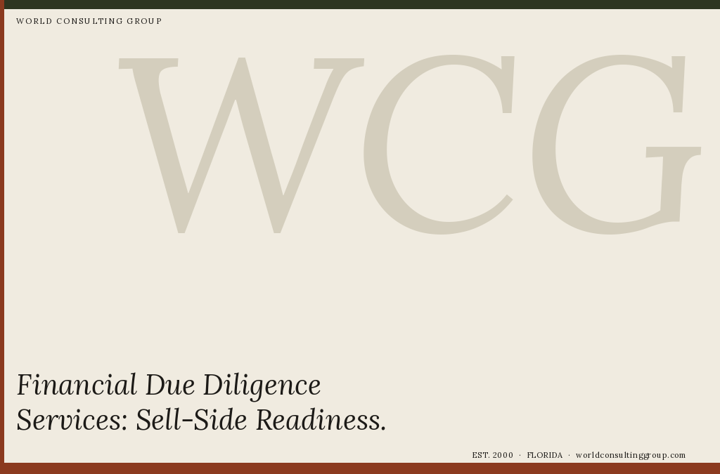 Financial Due Diligence Services: Sell-Side Readiness